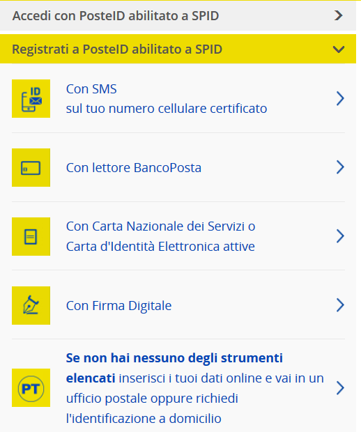 SPID Poste per Bonus Docenti e Bonus Cultura 18enni - Registrazione ...